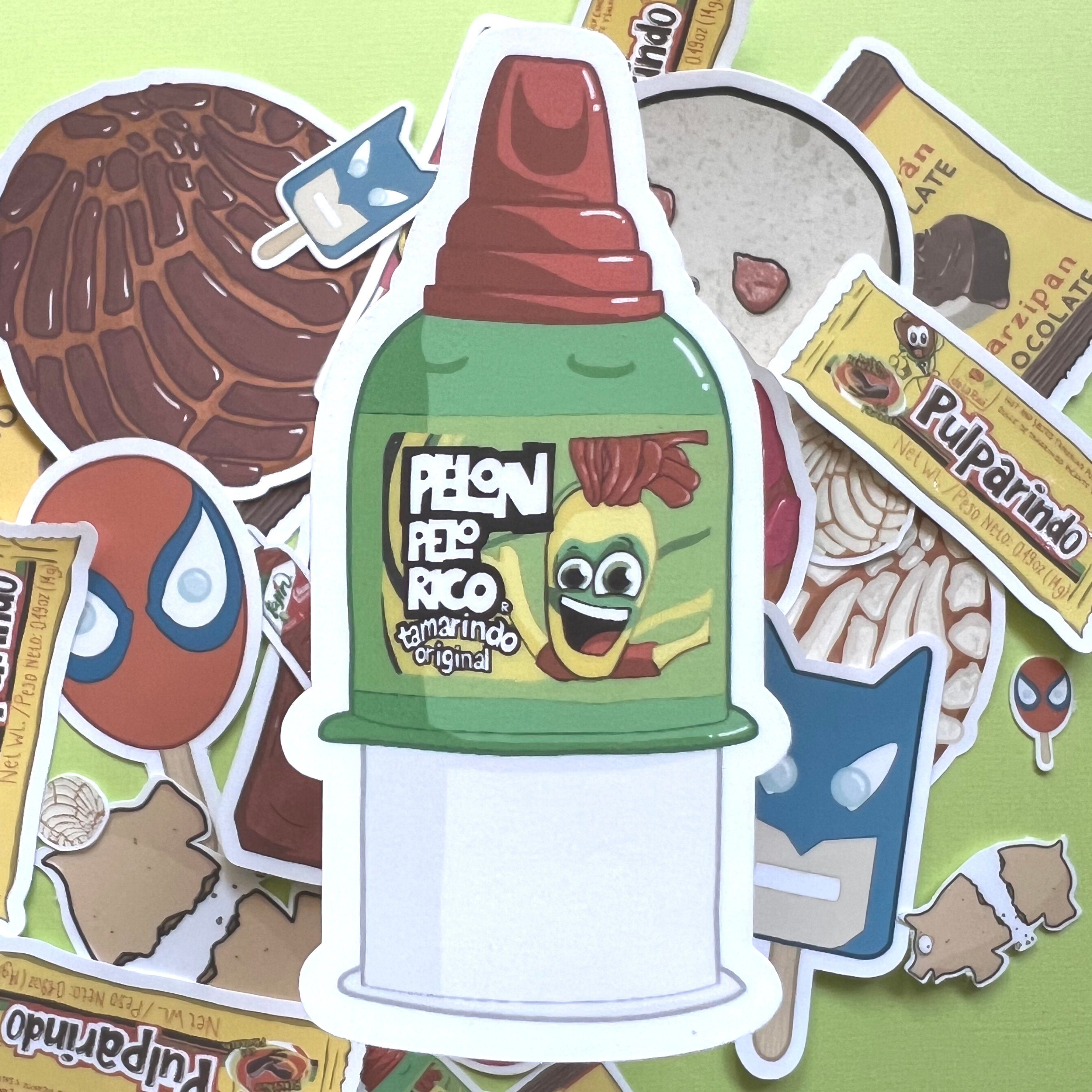 Pelon Pelo Rico Sticker,mexico Sticker,mexican Candy Stickers,mexican ...