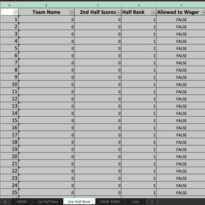 Excel Template for Trivia - Etsy