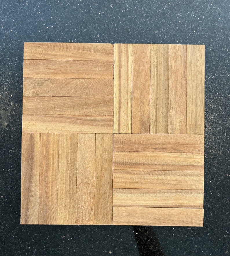 PARQUET Sample of 10 Vintage Premium Hardwood Parquet Fingers: 4 3/4 ...