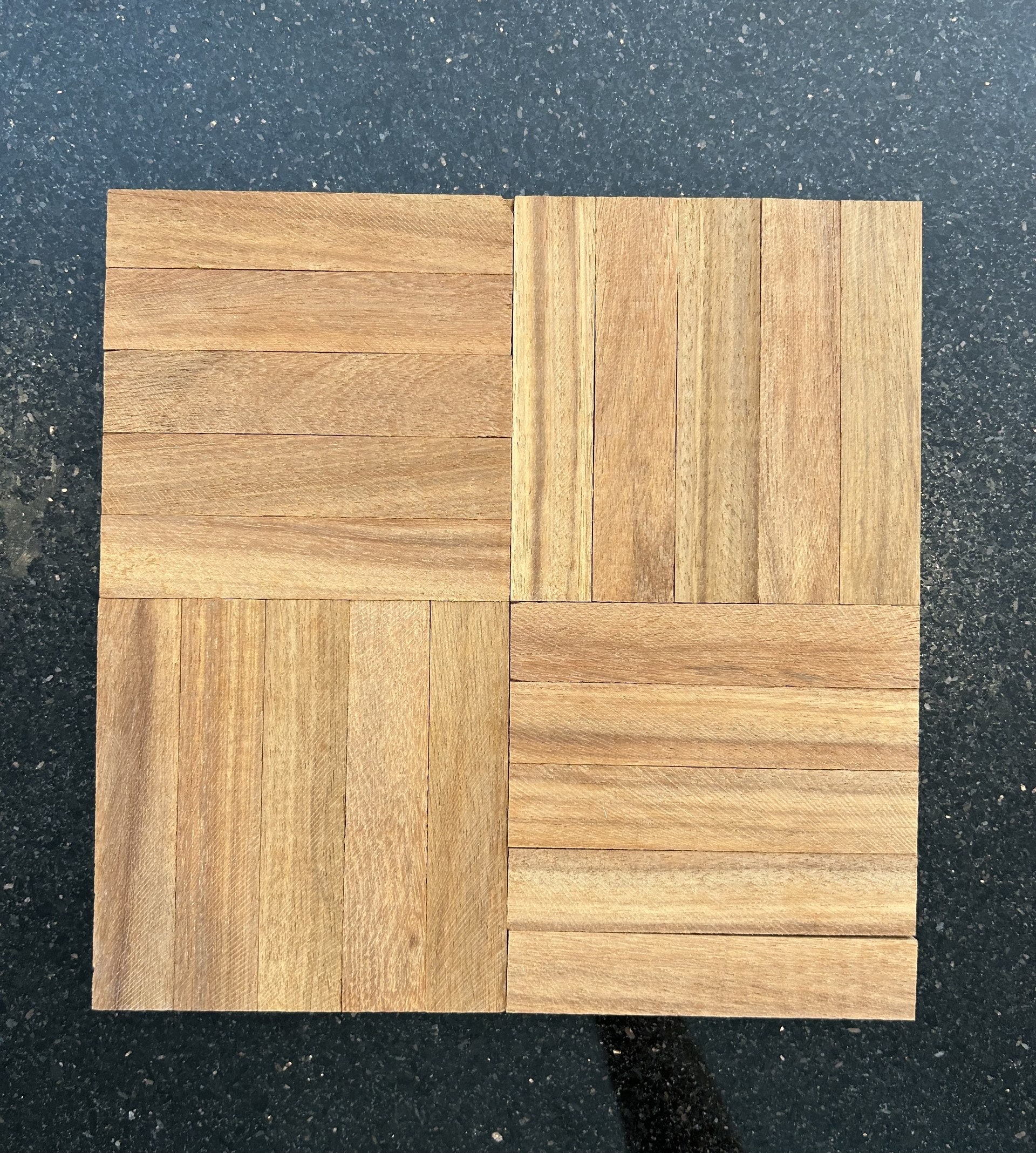 PARQUET Sample of 10 Vintage Premium Hardwood Parquet Fingers: 4 3/4 ...