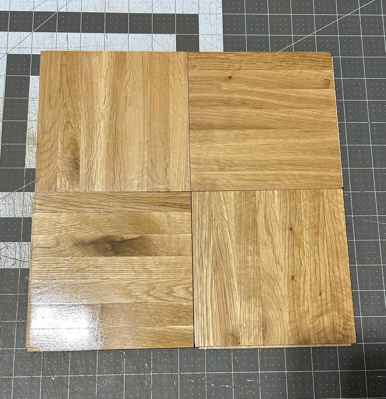 PARQUET FLOOR: 5 Square Feet 7-finger White OAK Parquet Solid Hard Wood ...