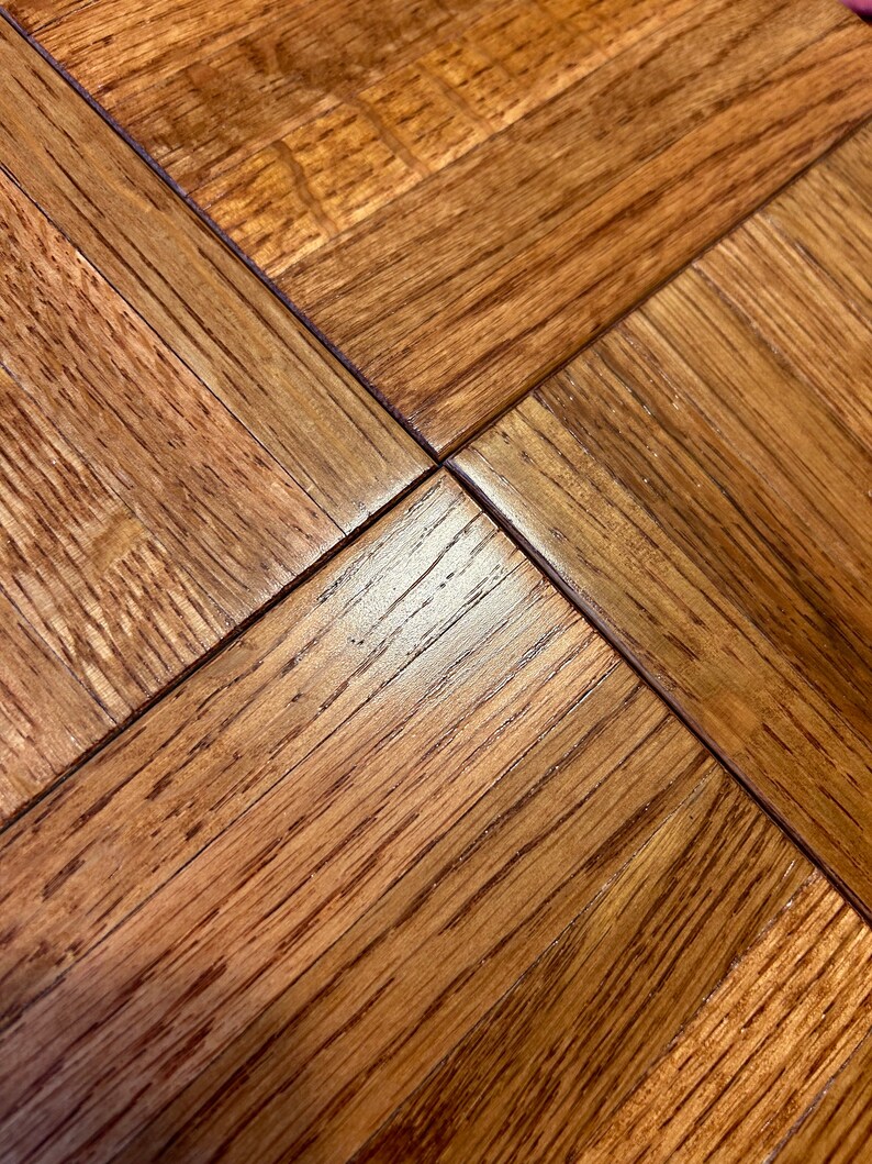 10 Sq Ft 7-finger Color Tile OAK Parquet 12x12x5/16 Floor Tile Tongue ...