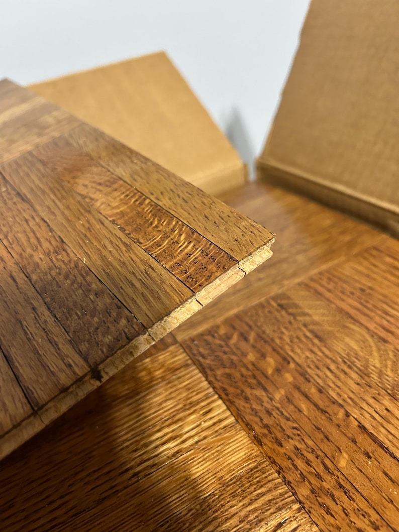OAK PARQUET 10 Sq Ft! 8-finger Hartco 12x12x5/16 Floor Tile Tongue and ...