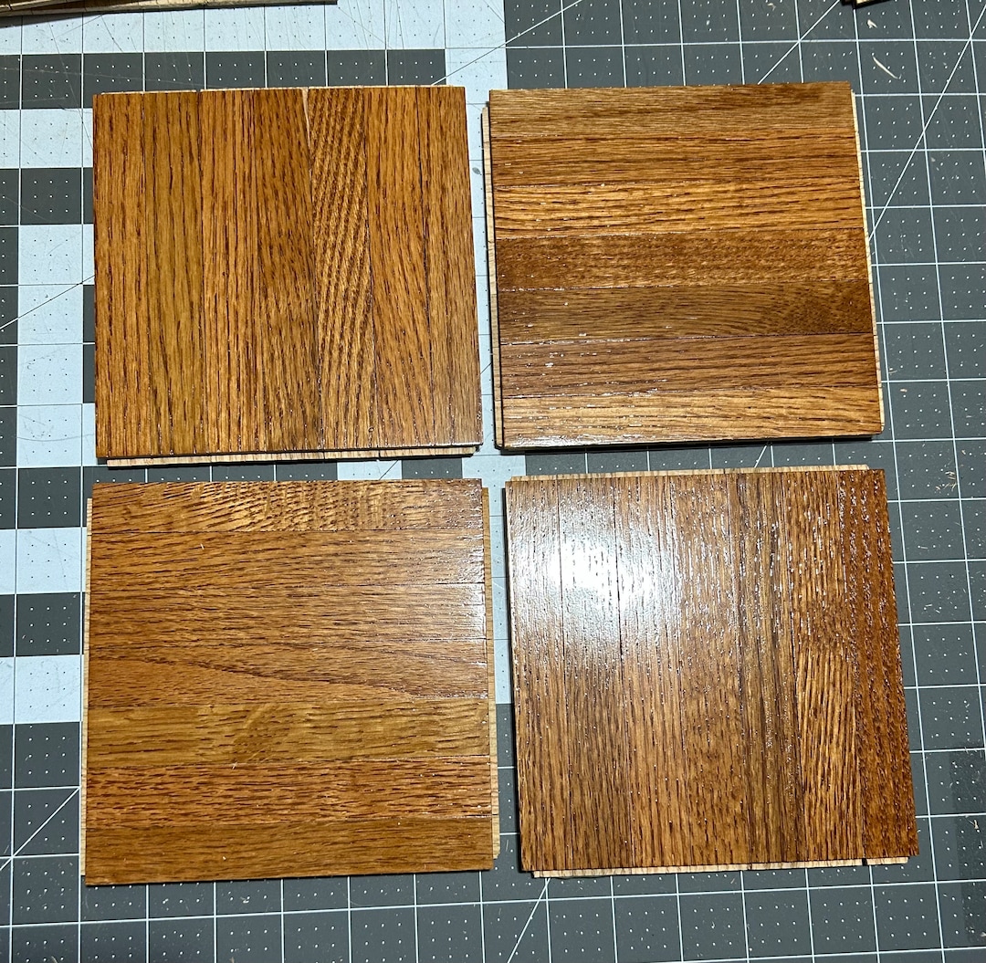 PARQUET FLOOR: 16pcs! 7-finger Bruce OAK Parquet 6x6x5/16 Floor Tile ...