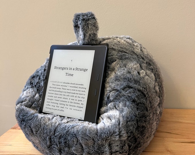 Large Book Pouf, Kindle Pillow, iPad Tablet Stand, Gift for Book Lover ...
