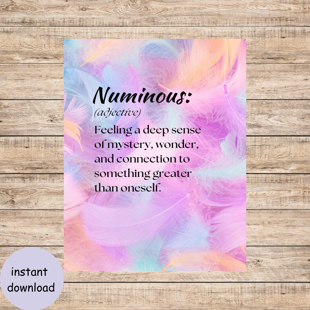 Spiritual Wall Art Printable, Inspirational Definition Poster, Digital ...
