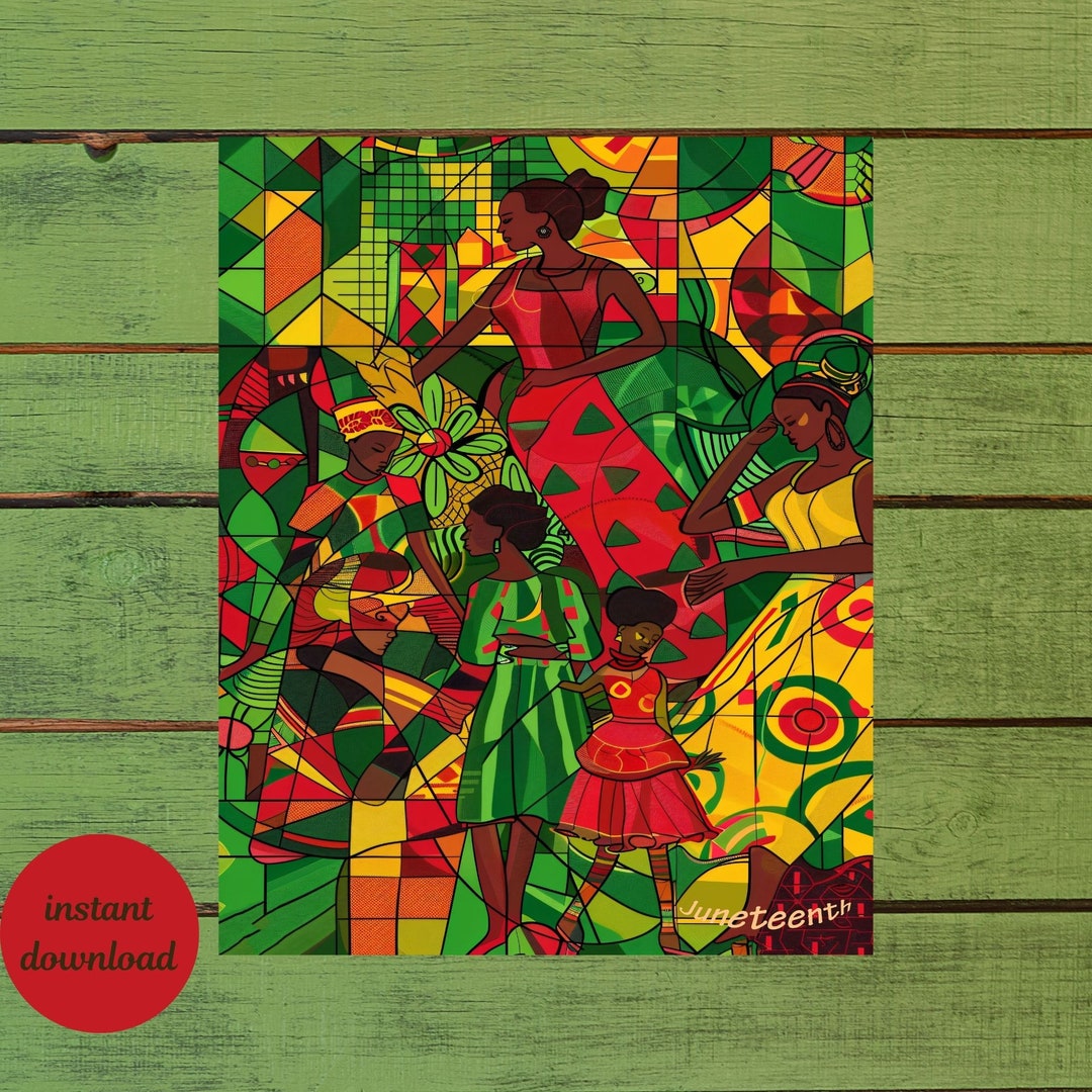 Juneteenth Poster Prints, African Heritage Art, Emancipation ...