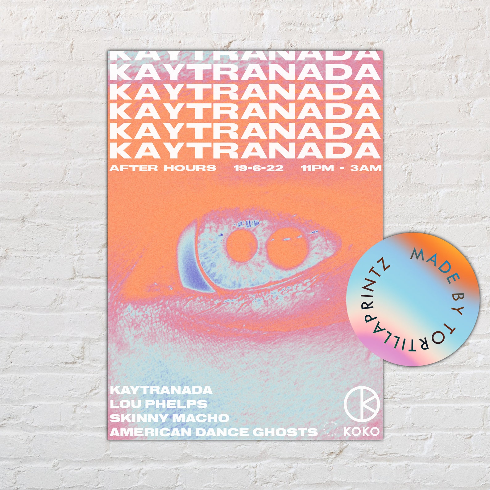 KAYTRANADA POSTER, DJ Gift, Concert Poster, Music Studio Décor ...