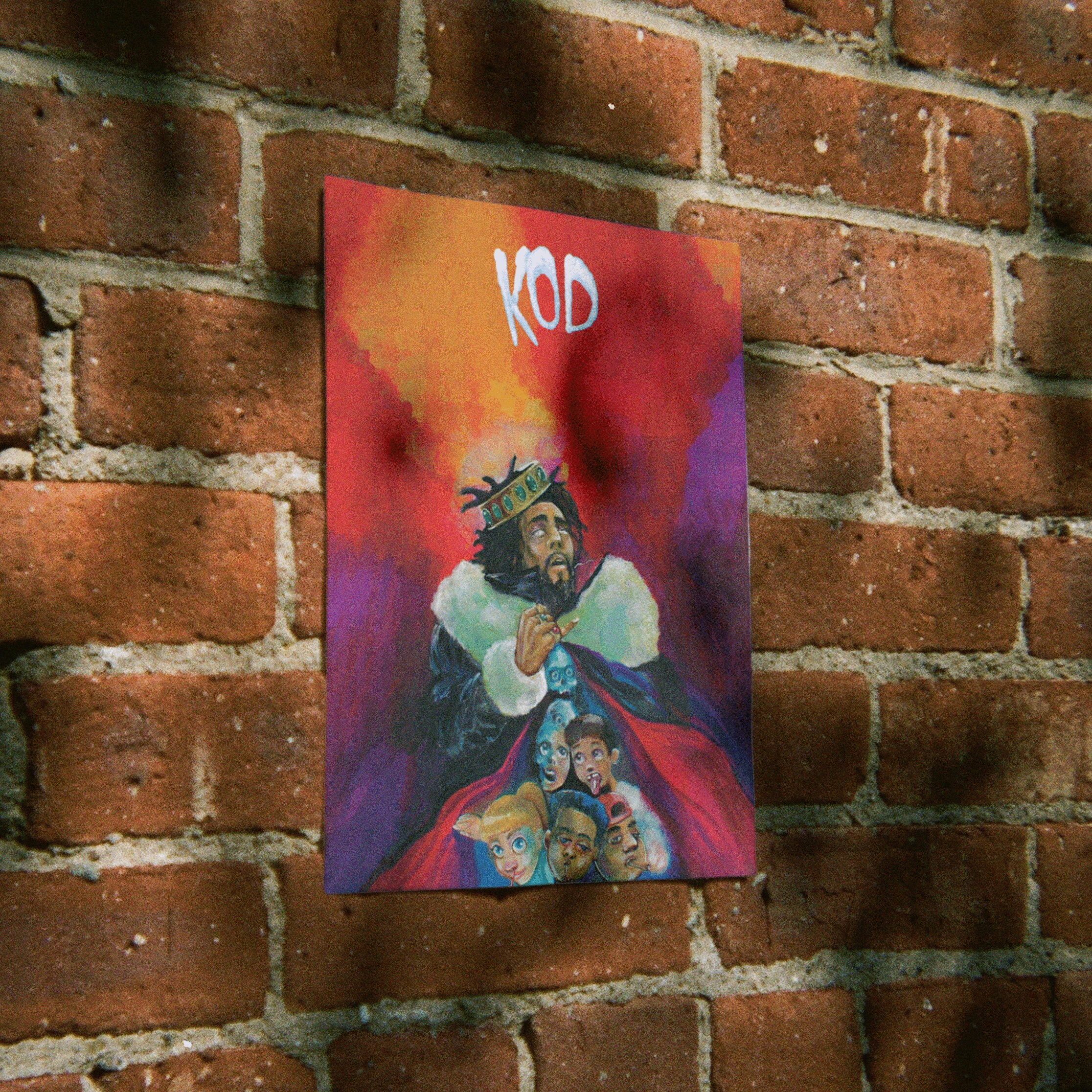 J COLE POSTER, Rap Gift, Concert Poster, Music Studio Décor, Colorful ...