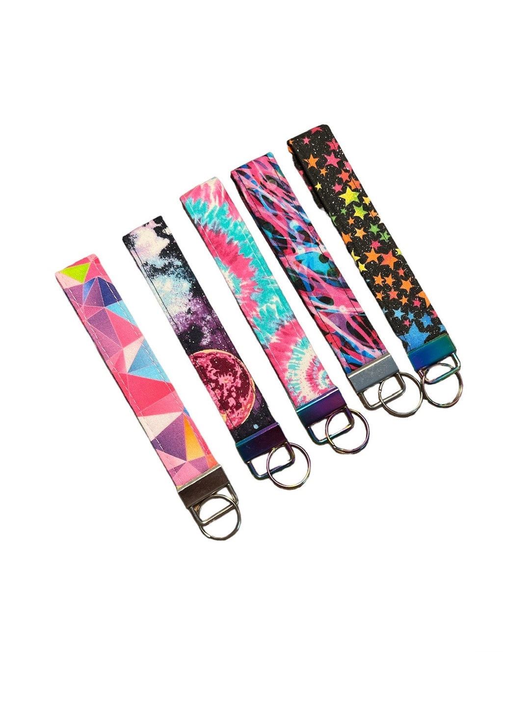 Galaxy Keychains | Space Theme Keyfob | Tie Dye Keychains | Abstract ...