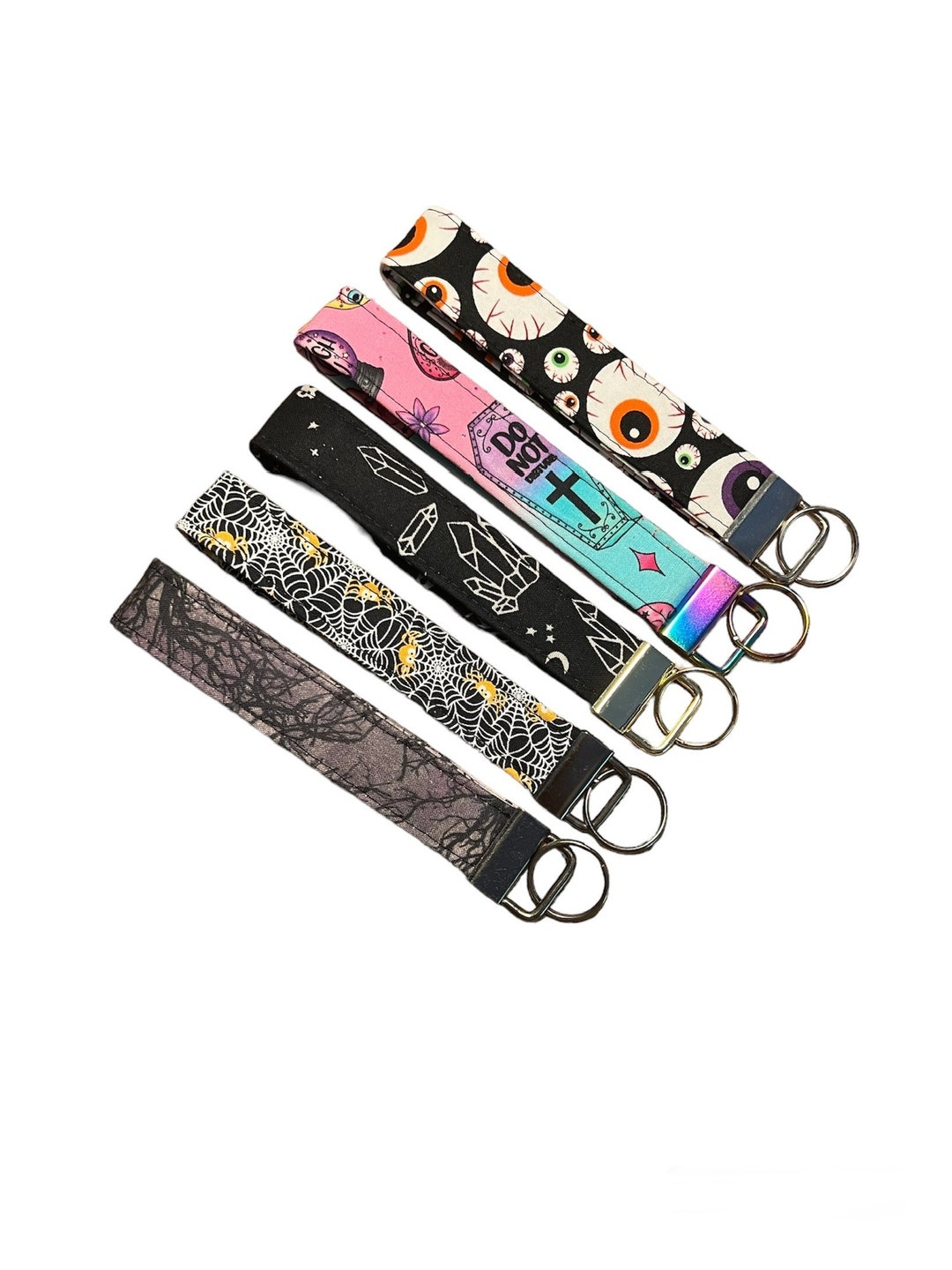 Halloween Wristlets Spooky Key Fobs Fall Keychains Haunted Spiders ...