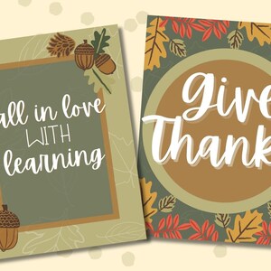 Thanksgiving Classroom Poster Printables - Etsy