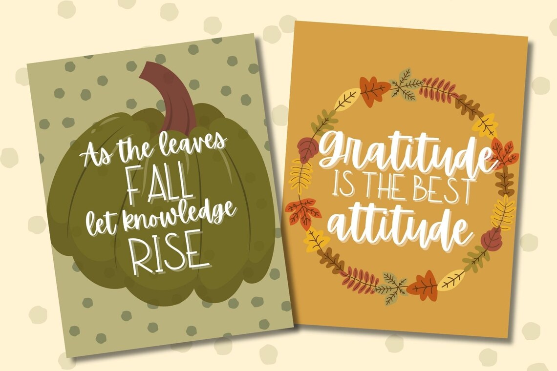 Thanksgiving Classroom Poster Printables - Etsy