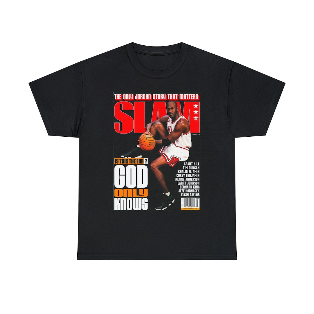 Michael Jordan Chicago Bulls Slam Cover NBA Tee Shirt - Etsy