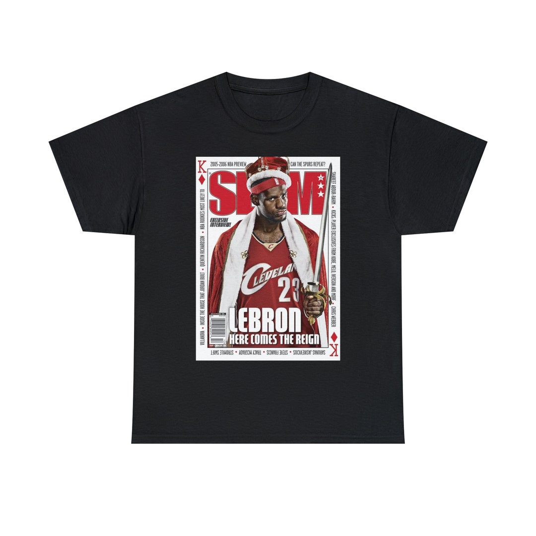 Lebron James Cleveland Cavaliers NBA Slam Cover Tee Shirt - Etsy