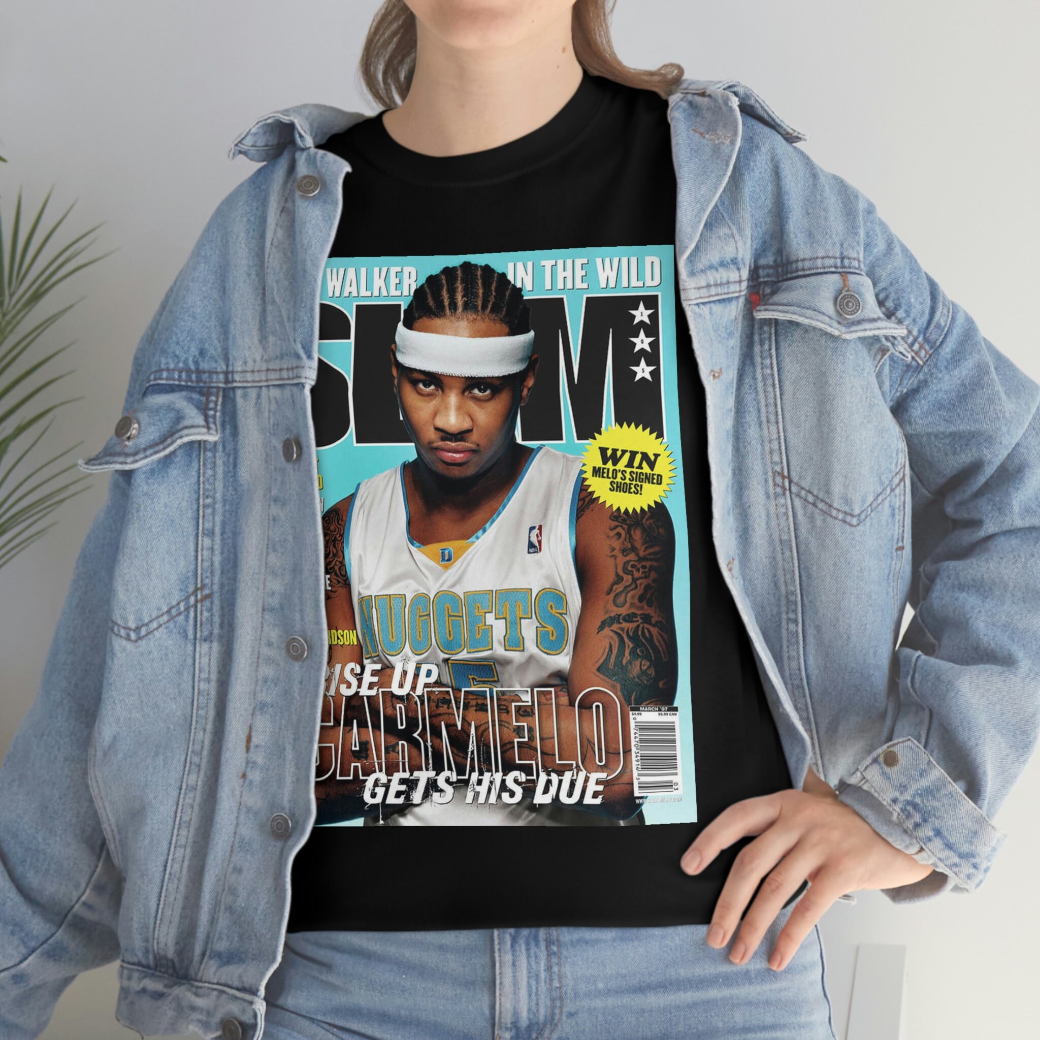 Carmelo Anthony NBA Denver Nuggets Slam Cover Tee Shirt - Etsy