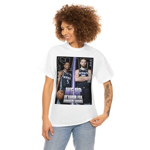 De'aaron Fox and Domantas Sabonis Sacramento Kings Slam Cover Tee Shirt ...