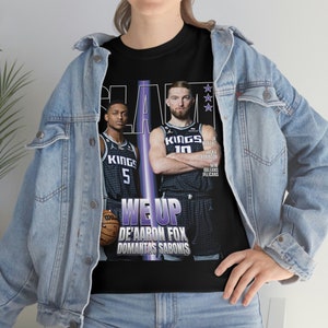 De'aaron Fox and Domantas Sabonis Sacramento Kings Slam Cover Tee Shirt ...