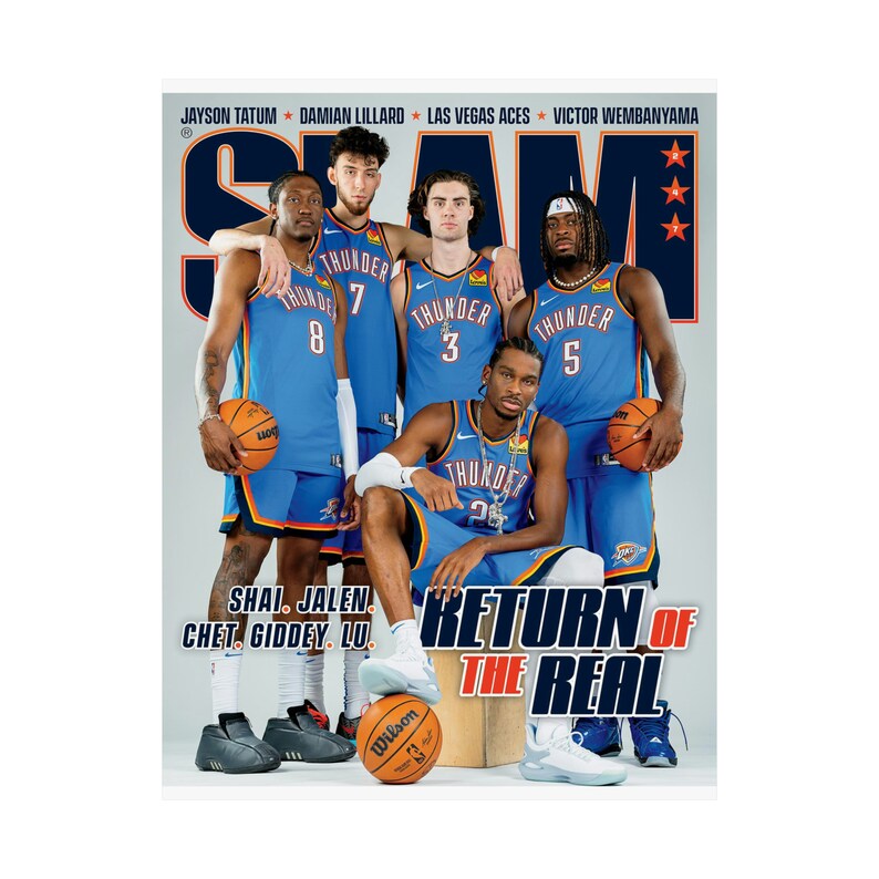 Shai SGA Chet Holmgren OKC Slam Cover NBA Poster - Etsy