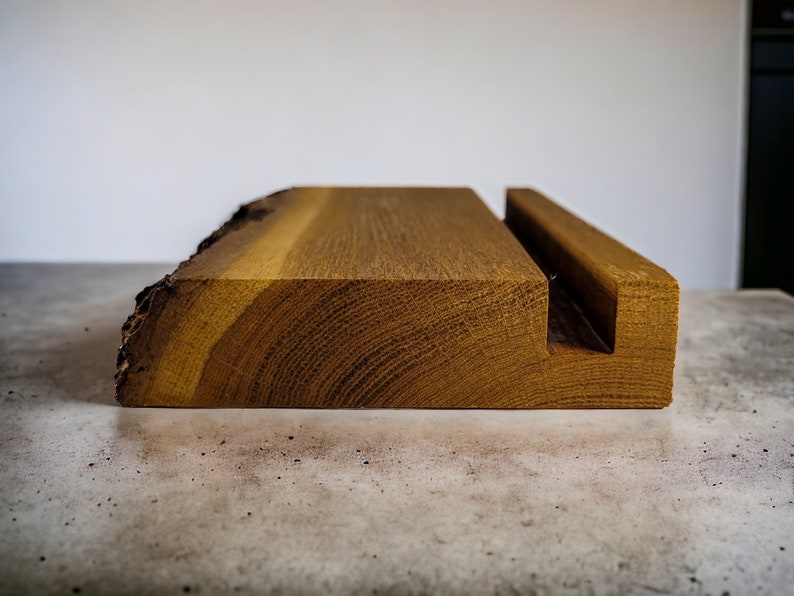 Oak Wood Tablet Holder, Wooden Tablet Holder, Wooden Tablet Stand With ...