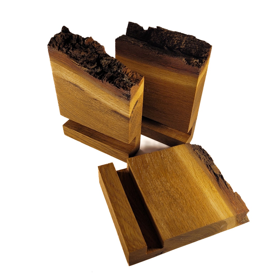 Oak Wood Phone Holder Wooden Phone Holder Wooden Phone Stand - Etsy