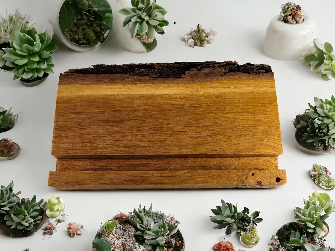 Oak Wood Tablet Holder, Wooden Tablet Holder, Wooden Tablet Stand With ...