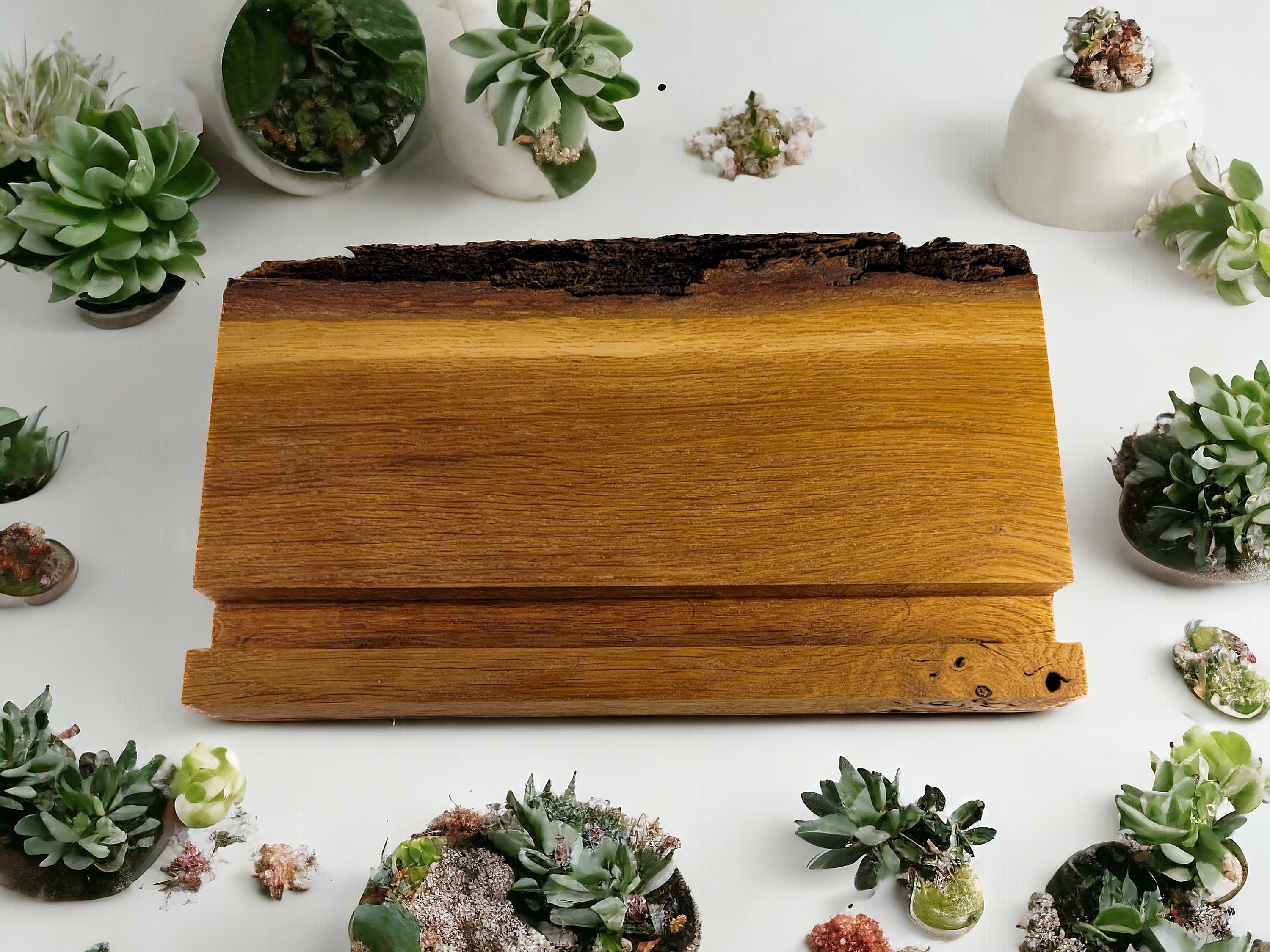 Oak Wood Tablet Holder, Wooden Tablet Holder, Wooden Tablet Stand With ...