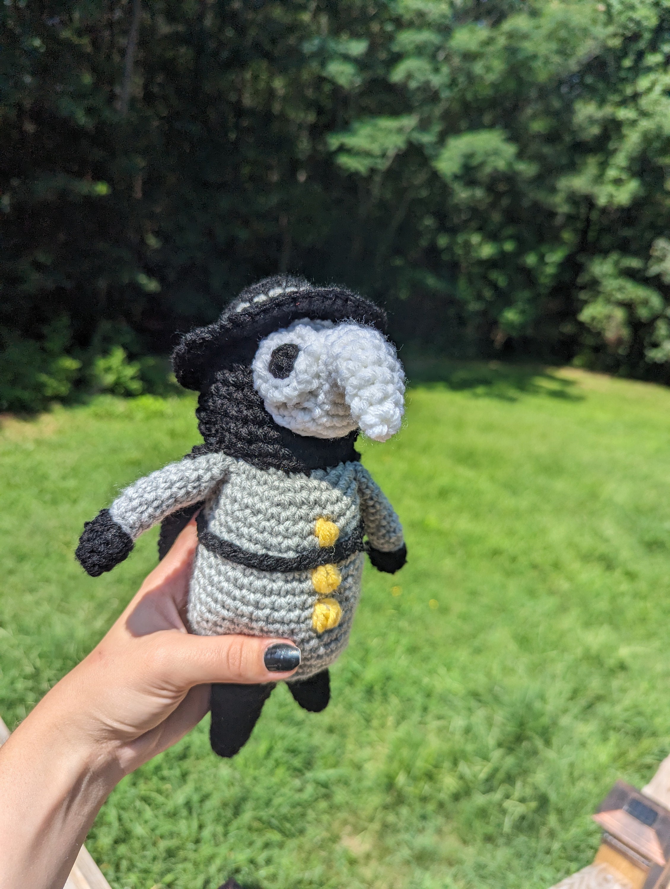 Crochet Plague Doctor Plush, Crochet Plague Doctor Doll - Etsy