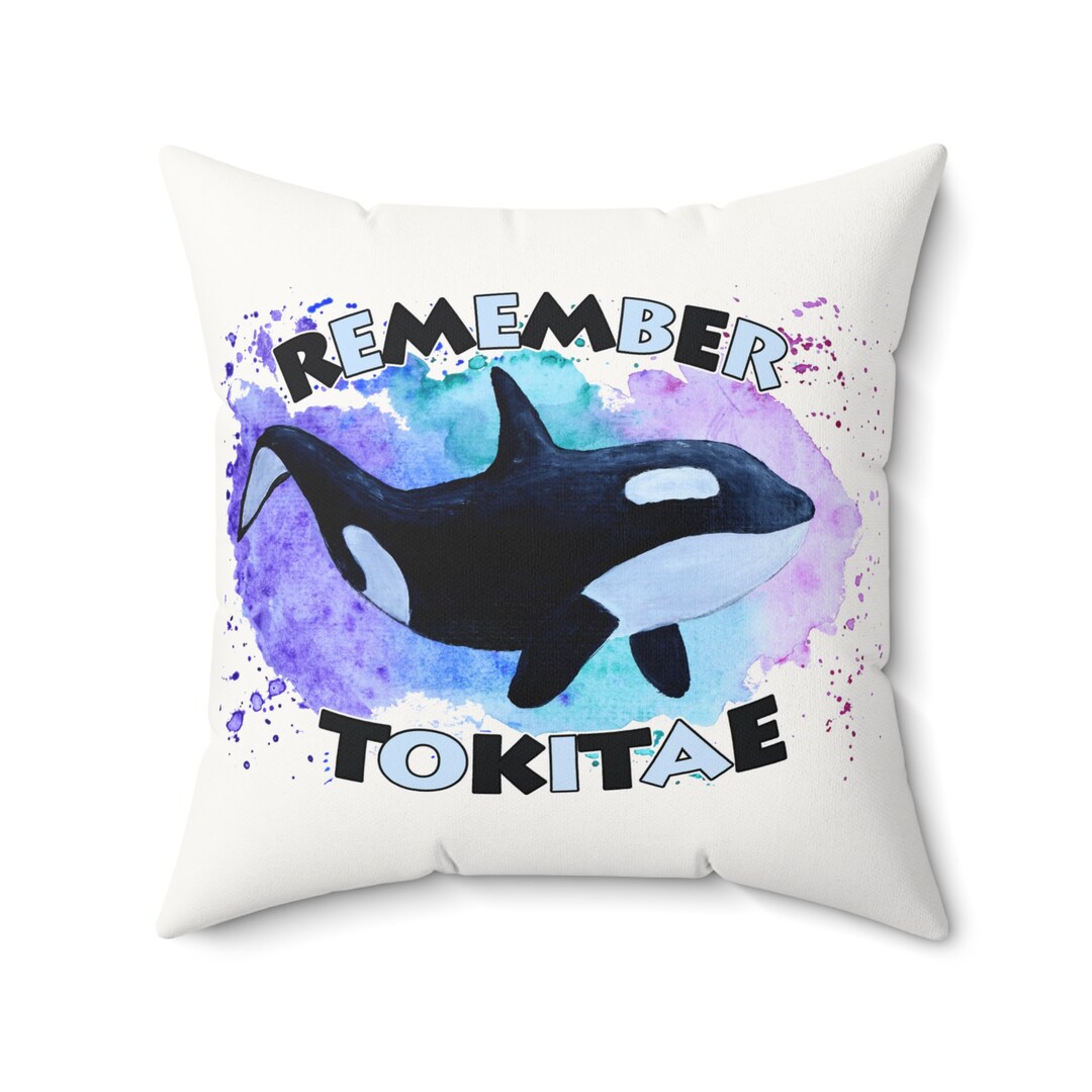 Orca Pillow - Remember Tokitae - Etsy
