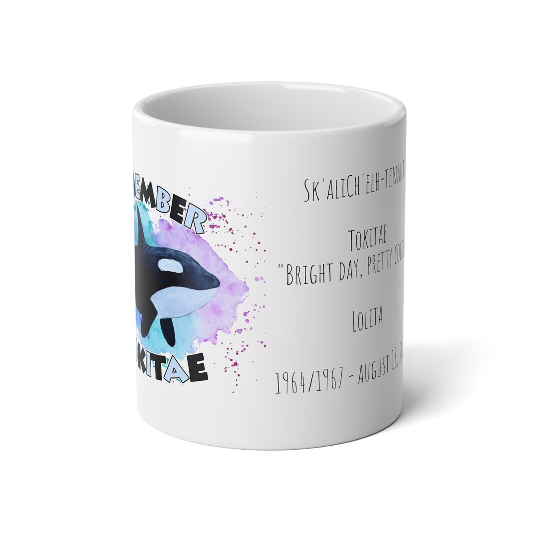 Tokitae Toki Lolita Orca Killer Whale Tumbler Jumbo Mug - Etsy