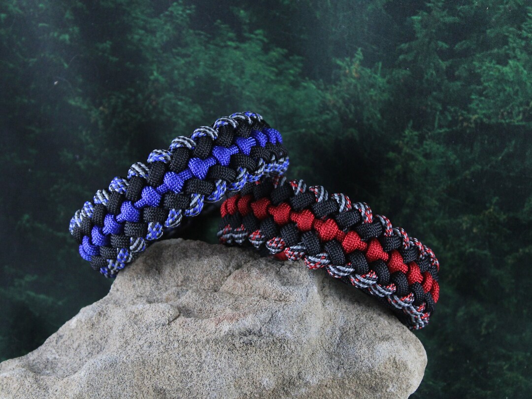 Thin Blue Line Bracelet, Thin Red Line Bracelet, Police Officer ...