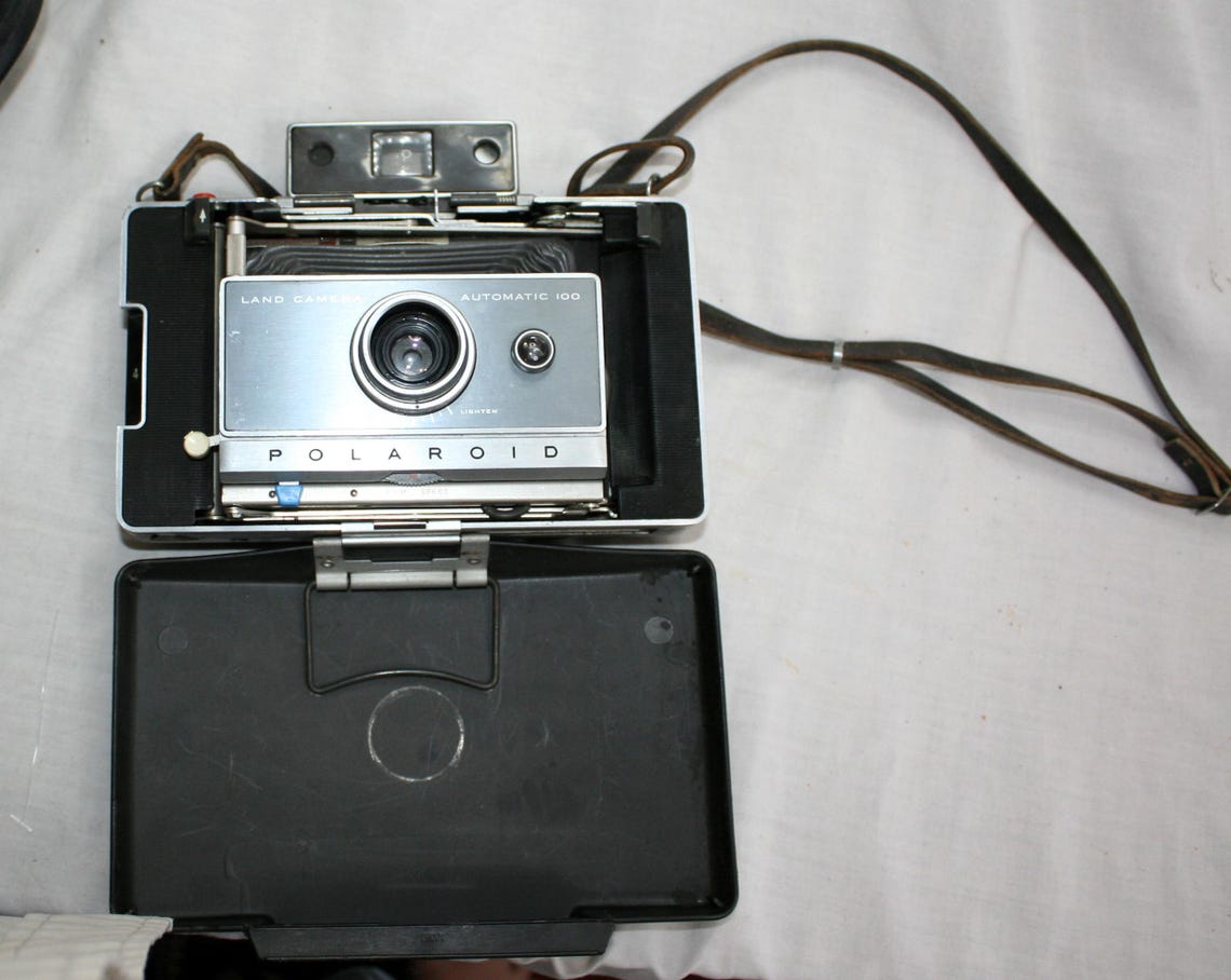 Vintage / Antique Polaroid Land Camera Automatic 100 - UNTESTED - Etsy