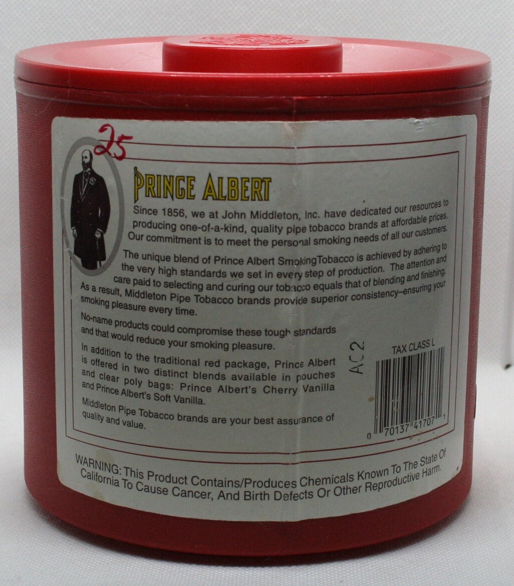 Vintage Plastic Prince Albert 14 Oz Tub With Lid - Etsy