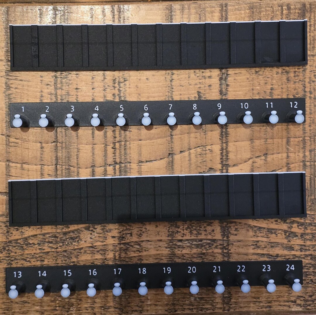 3D Printed Lanyard Key Holder Wall Rack With Label Slots – Organiser ...
