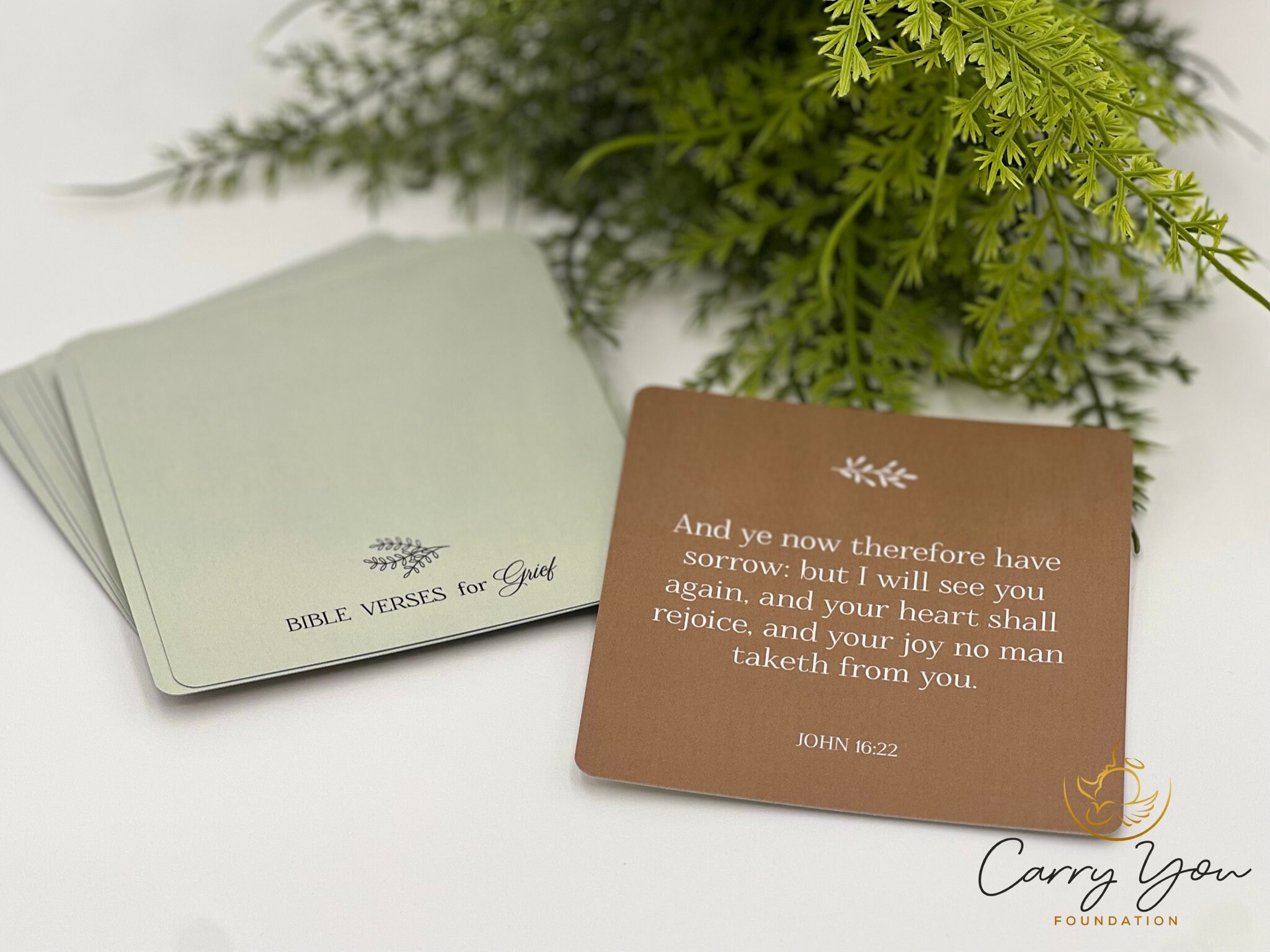 Scripture Cards for Grief, Bible Verses for Grief, Religious Grief Gift ...