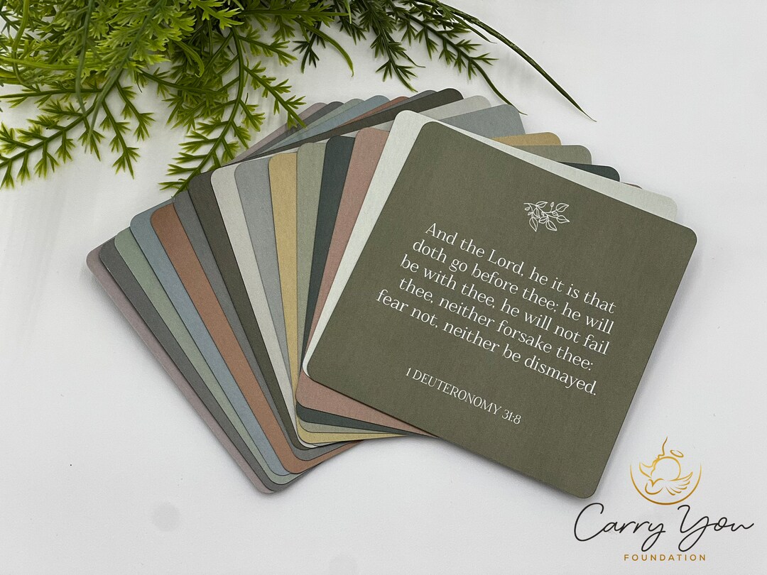 Scripture Cards for Grief, Bible Verses for Grief, Religious Grief Gift ...