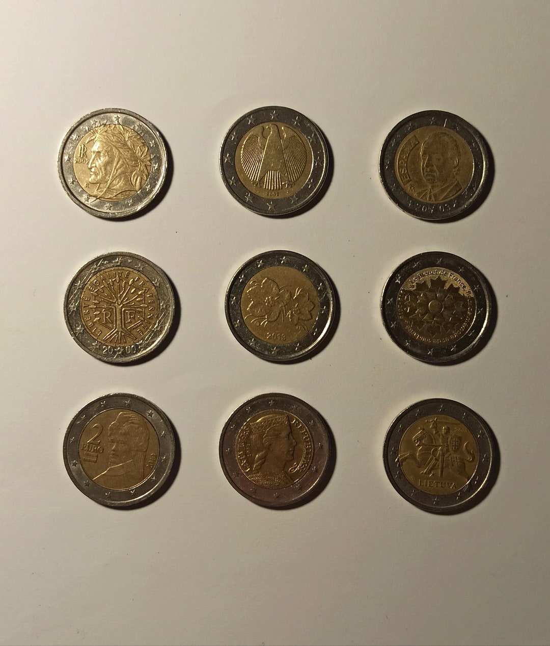 Set of Rare Euro Coins for Collection - Etsy