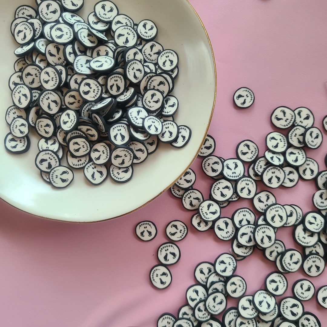 Skull Face Faux Sprinkles,10mm Halloween Theme Fake Sprinkles, Nail Art ...