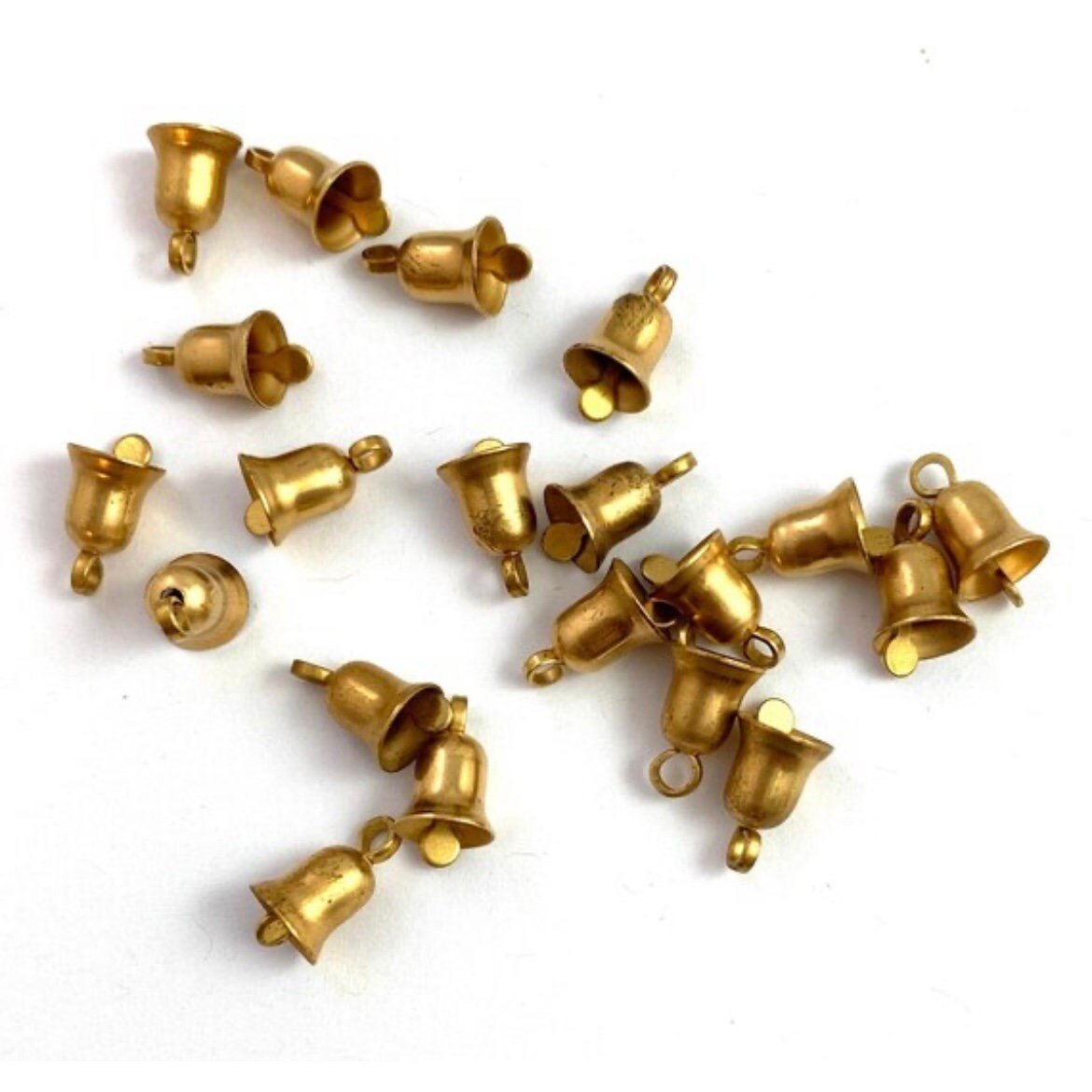 Vintage Bell Charm Lot Tiny Bells Brass Bell Charms Vintage - Etsy