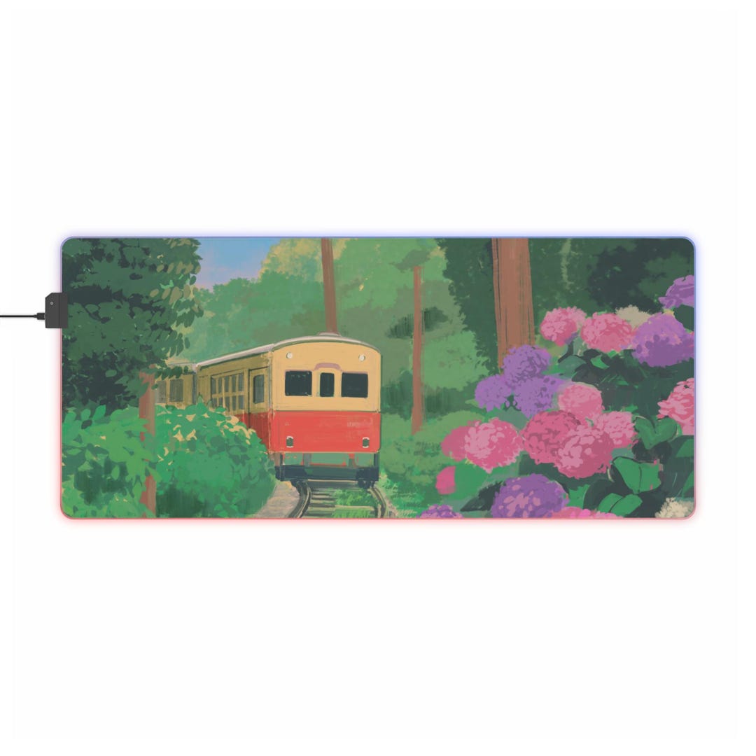 Colorful Scenic LED Gaming Mouse Pad - Vibrant Nature Design for Gamers ...