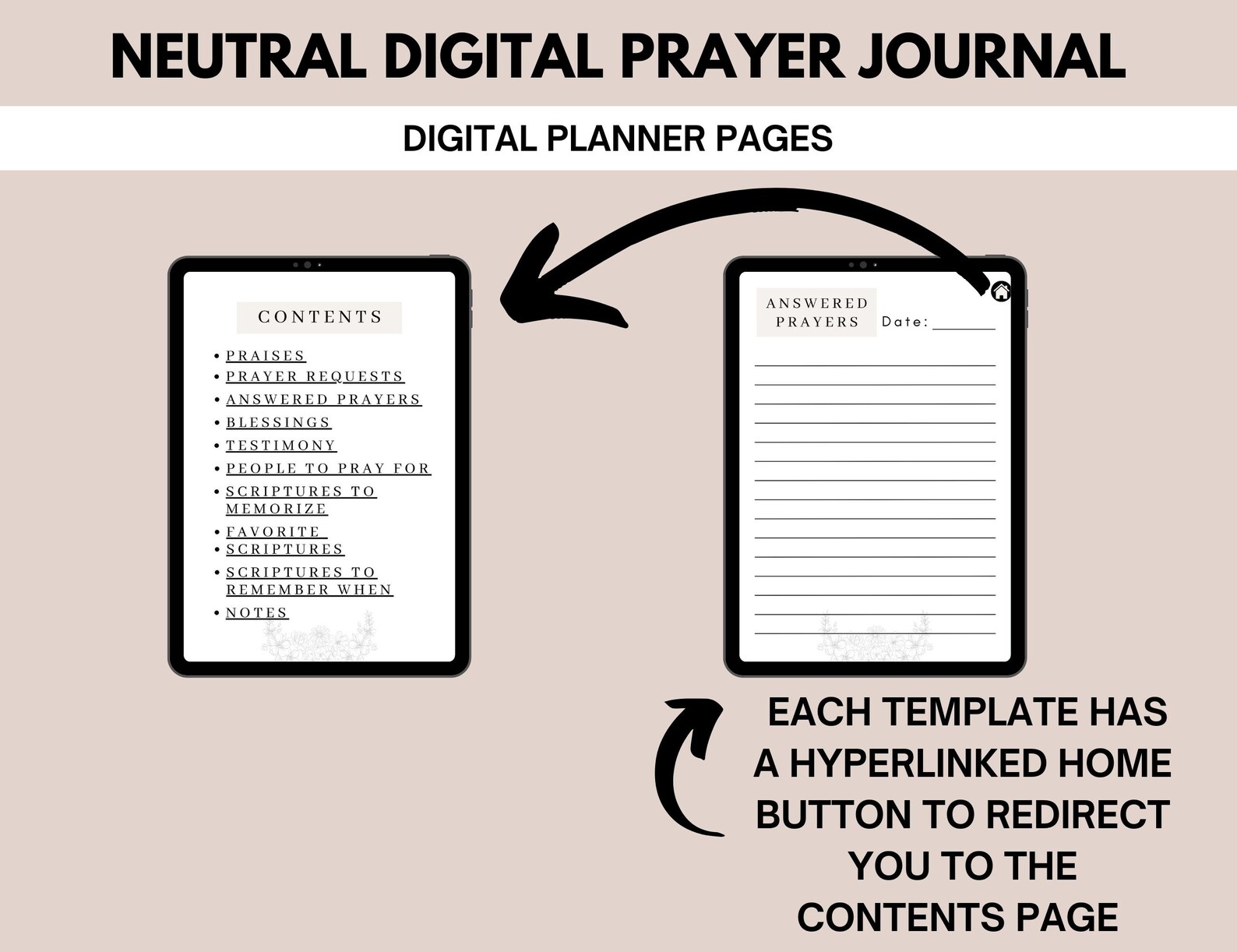 Prayer Journal Printable | Digital Faith Journal | Goodnotes Prayer ...