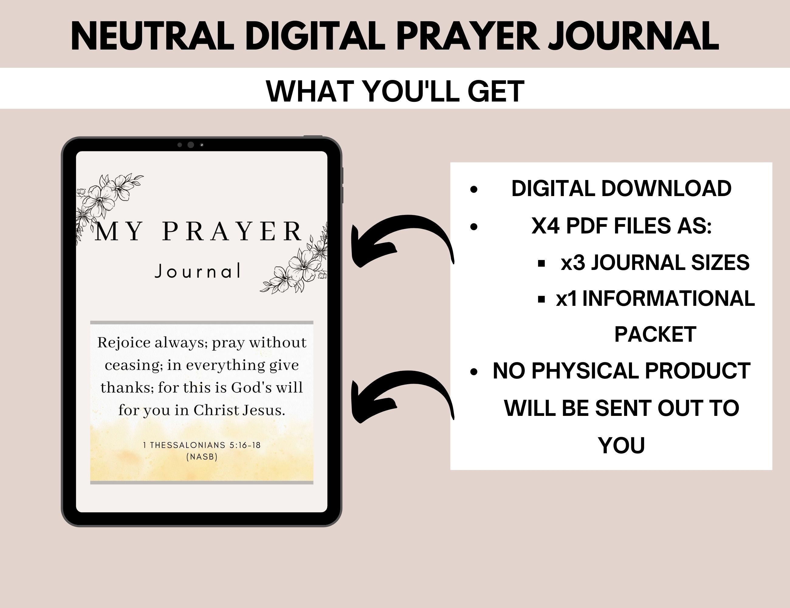 Prayer Journal Printable | Digital Faith Journal | Goodnotes Prayer ...