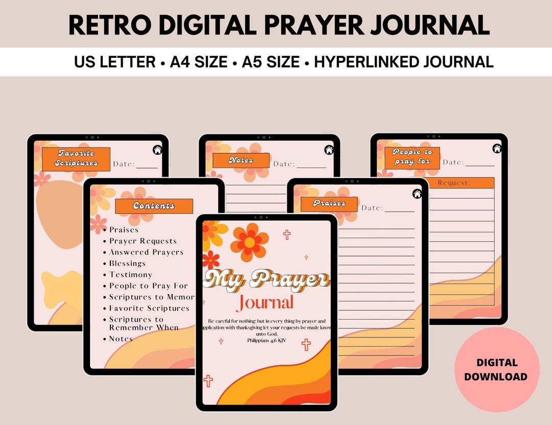 Prayer Journal Printable | Digital Faith Journal | Goodnotes Prayer ...