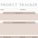 Brown Elegant Project Tracker Sheet Planner | Printable | Digital ...