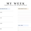 Minimalist White Ivory Weekly Planner Printable Digital Download - Etsy
