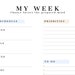 Minimalist White Ivory Weekly Planner Printable Digital Download - Etsy