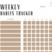 Brown Weekly Habits Tracker | Printable | Digital Download - Etsy