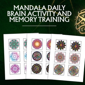 Mandala Daily Brain Activity and Memory Training - Enhance Your Memory ...