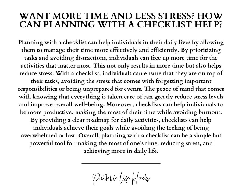 Action Plan Brown Minimalist Checklist Page Planner - Etsy