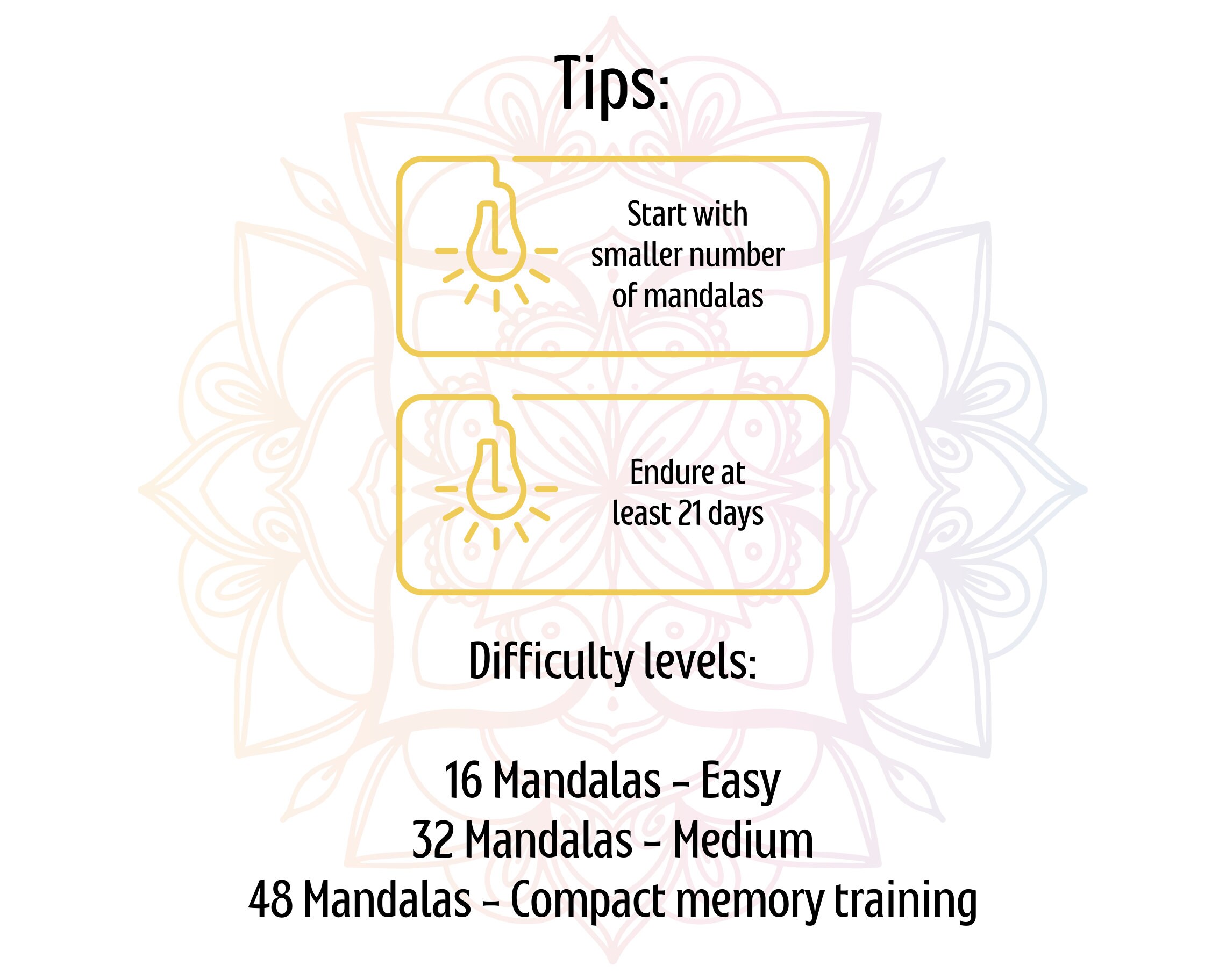 Mandala Daily Brain Activity and Memory Training - Enhance Your Memory ...